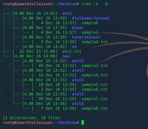 tree command in linux hacking truth