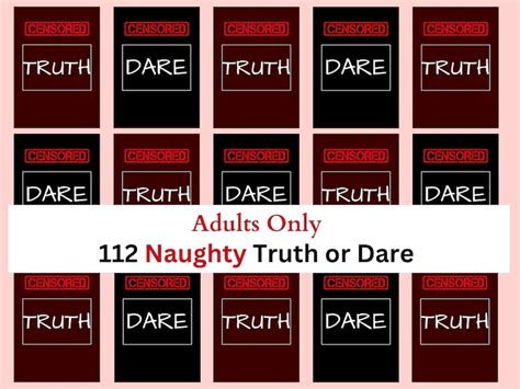 Truth Or Dare Couples Games Adult Game Cards Date Night Etsy