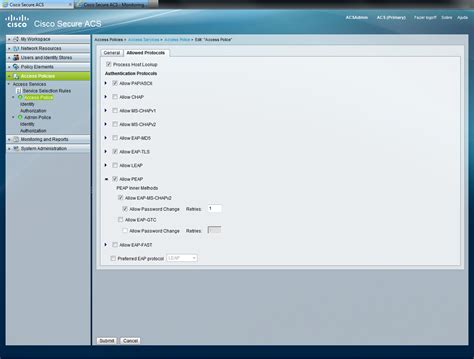 solved acs 5 2 authenticating user 802 1x and mschapv2 using