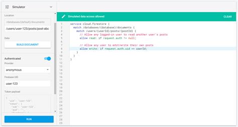 announcing the firestore security rules simulator