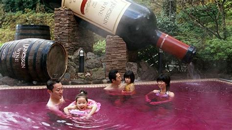 Soak In Sake And More At A Japanese Spa Bbc Travel