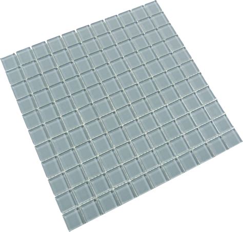 Grey Frost 1 X 1 Glossy Glass Tile Kk A 092 1x1 — Oasis Tile