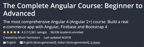 udemy the complete angular course beginner to advanced