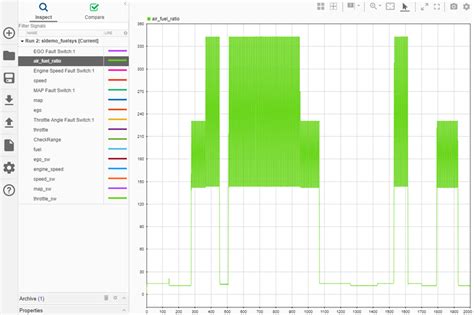 iterate model design using the simulation data inspector matlab
