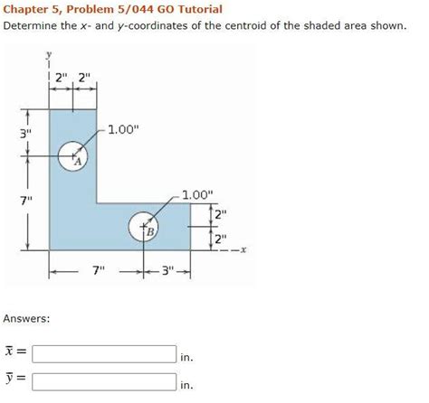 solved chapter 5 problem 5 044 go tutorial determine the x