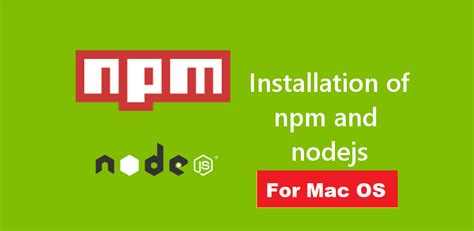 install node js osx