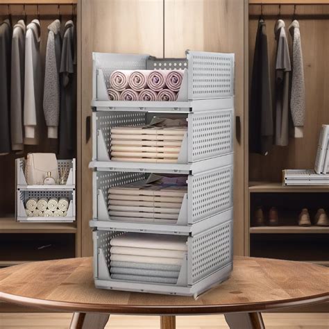 Jialto 4 Pieces Clothes Organizer For Wardrobe Cupboard Organizer For