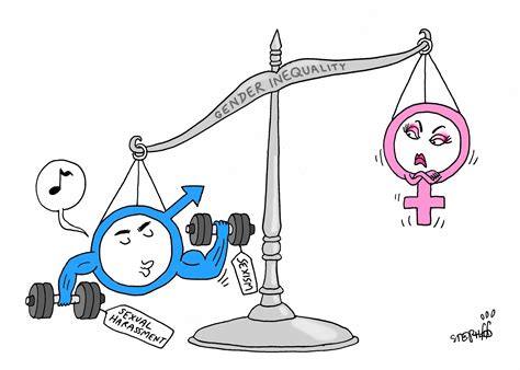 Political Cartoon World Gender Inequality Sexism Sexual Harassment