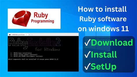 how to install ruby in windows 10 or 11 with complete installation step
