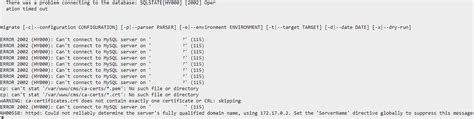 xibo upgrade to 2 0 0 cannot connect to mysql server on