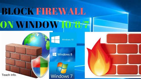 block firewall on windows 10 8 7 youtube