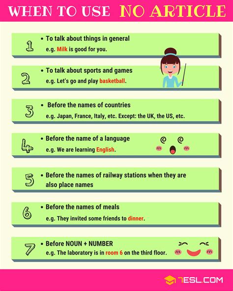 when to use no article in english with 7 useful rules 7