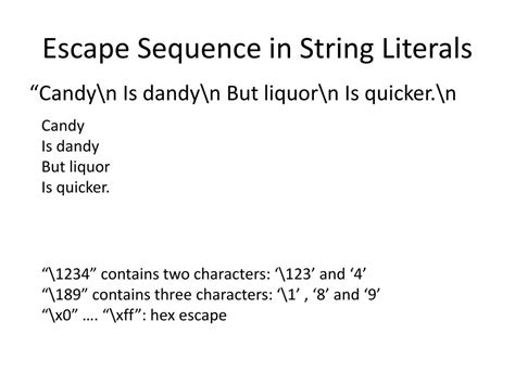 c escape double quote data types in c with examples