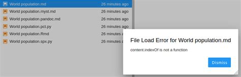 file load error dexof is not a function when opening a text