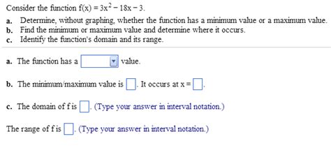 solved consider the function f x 3x 2 18x 1 a dete