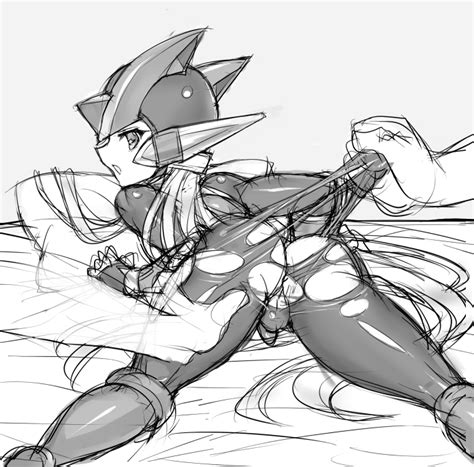 rule 34 ass balls blush clothing hair long hair machine male mega man