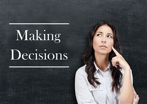 making decisions