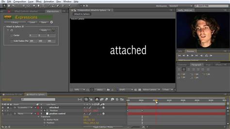 after effects layer placement quick tip attach to sphere youtube