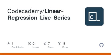 Github Codecademy Linear Regression Live Series
