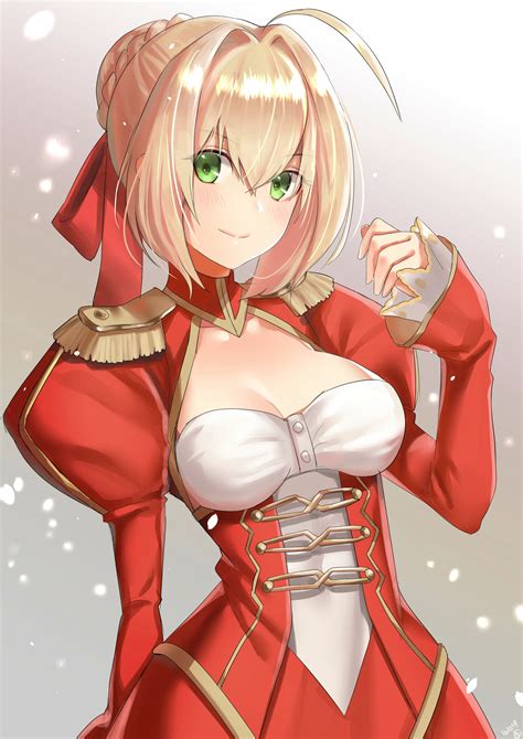 Fateextra Saber Saber Extra Open Shirt Green Eyes Fatestay Night