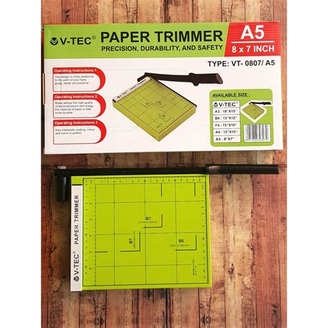 Jual Alat Pemotong Kertas Vtec A5 Paper Trimmer 0807 Paper Cutter