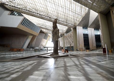 تمهيدًا للتشغيل التجريبى قريبا جولة بالصور داخل المتحف المصرى الكبير
