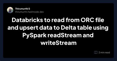 databricks pyspark read from orc and upsert delta table