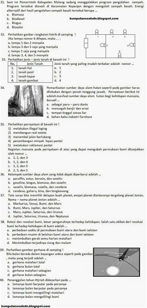35 Soal Bahasa Indonesia Kelas 6 Sd Dan Kunci Jawaban Contoh Soal