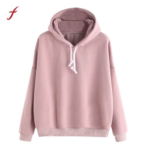 Spring Sweatshirts For Women 2018 Pink Womens Gown With A Hood Hoodies