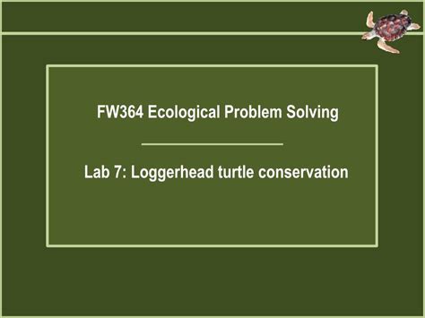 Ppt Fw364 Ecological Problem Solving Powerpoint Presentation Free