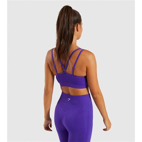 Gym Shark Energy Seamless Sports Bra Indigo