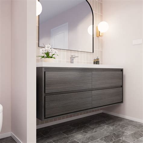 Wade Logan Azden 60 Wall Mounted Single Bathroom Vanity Set And Reviews