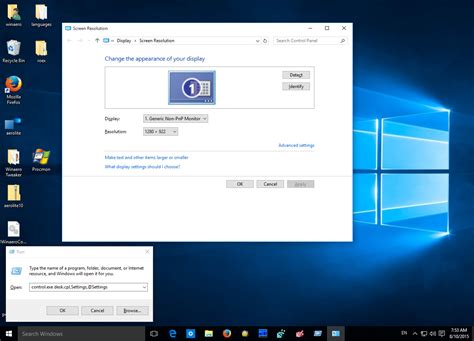 how to open old display settings in windows 10 two ways
