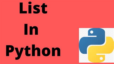 5 python tutorial for beginners list in python python youtube