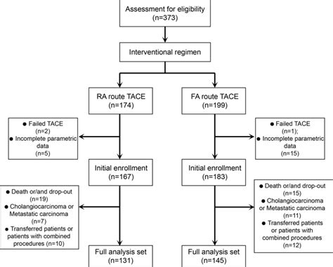 Patient Flow Chart Tace Transarterial Chemoembolization Download