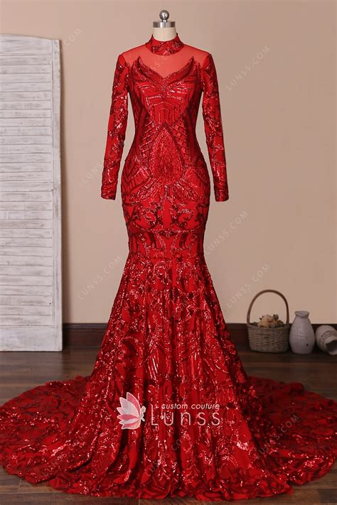 Mermaid Red Sparkly Prom Dress Ubicaciondepersonas Cdmx Gob Mx