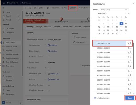 quick scheduling with dynamics 365 field service microsoft learn
