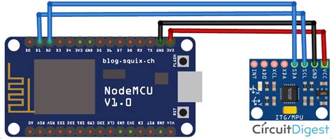 interfacing esp32 with mpu6050 gyro sensor images
