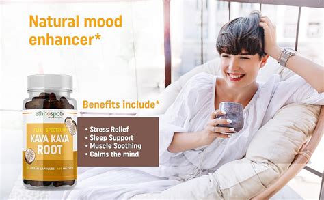 Full Spectrum Kava Kava Root Capsules Promotes Relaxation And Improved