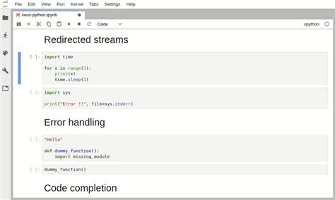 usage — xeus python documentation