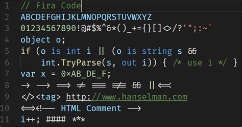 monospaced programming fonts with ligatures just 4 programmers