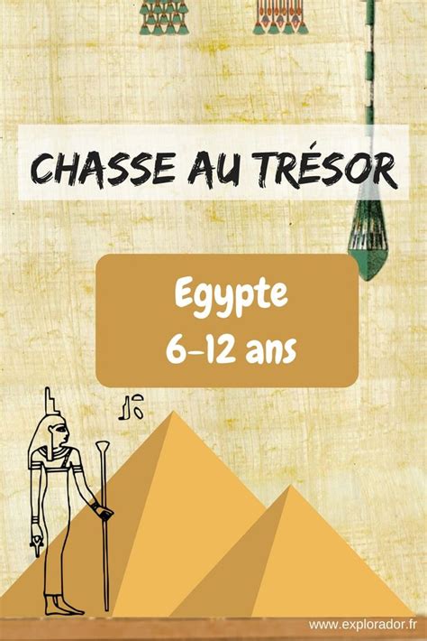 Chasse Au Trésor Sur Legypte Dune Durée De 1 à 2h Selon Lâge
