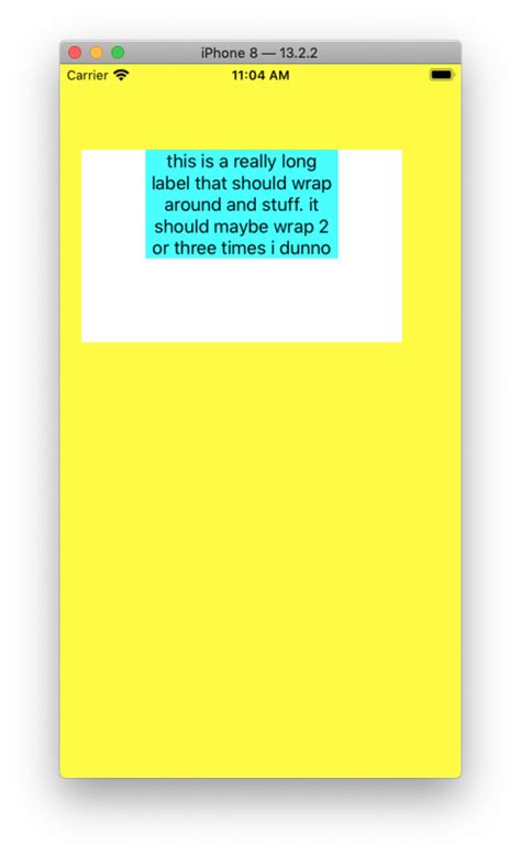 ios auto sizing a uilabel without setting an explicit height stack