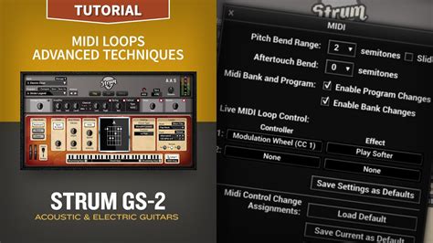 strum gs 2 midi loops advanced techniques youtube