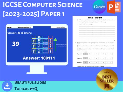igcse computer science paper 1 curriculum 2023 2025 951 slides