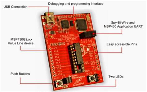 msp430 launchpad msp430g2553 indicatory led control by button