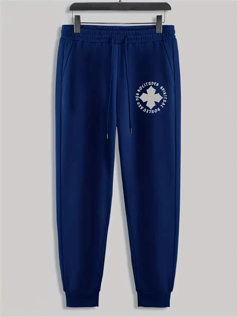 Cross Print Mens Pants Drawstring Sweatpants Loose Casual Temu Canada