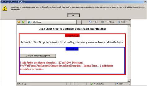 error handling customization for asp updatepanel codeproject