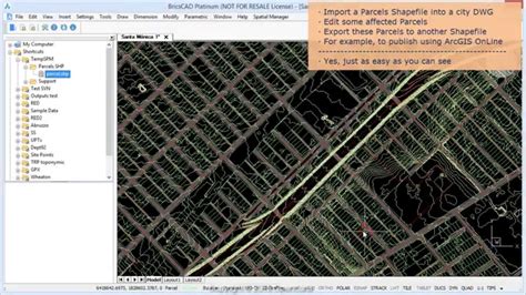 import a shapefile edit and export as shapefile bricscad spatial
