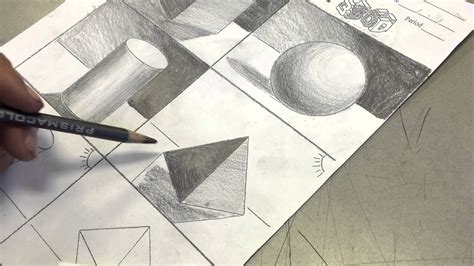 Pencil Shading Basic Forms Pyramid Part 6 Youtube